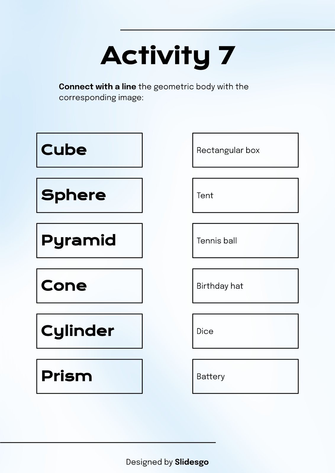 Cuadernillo de actividades: cuerpos geométricos