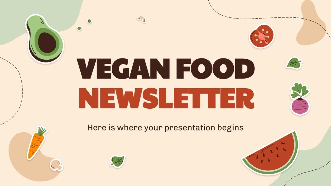 Free Google Slides & PPT templates about veganism