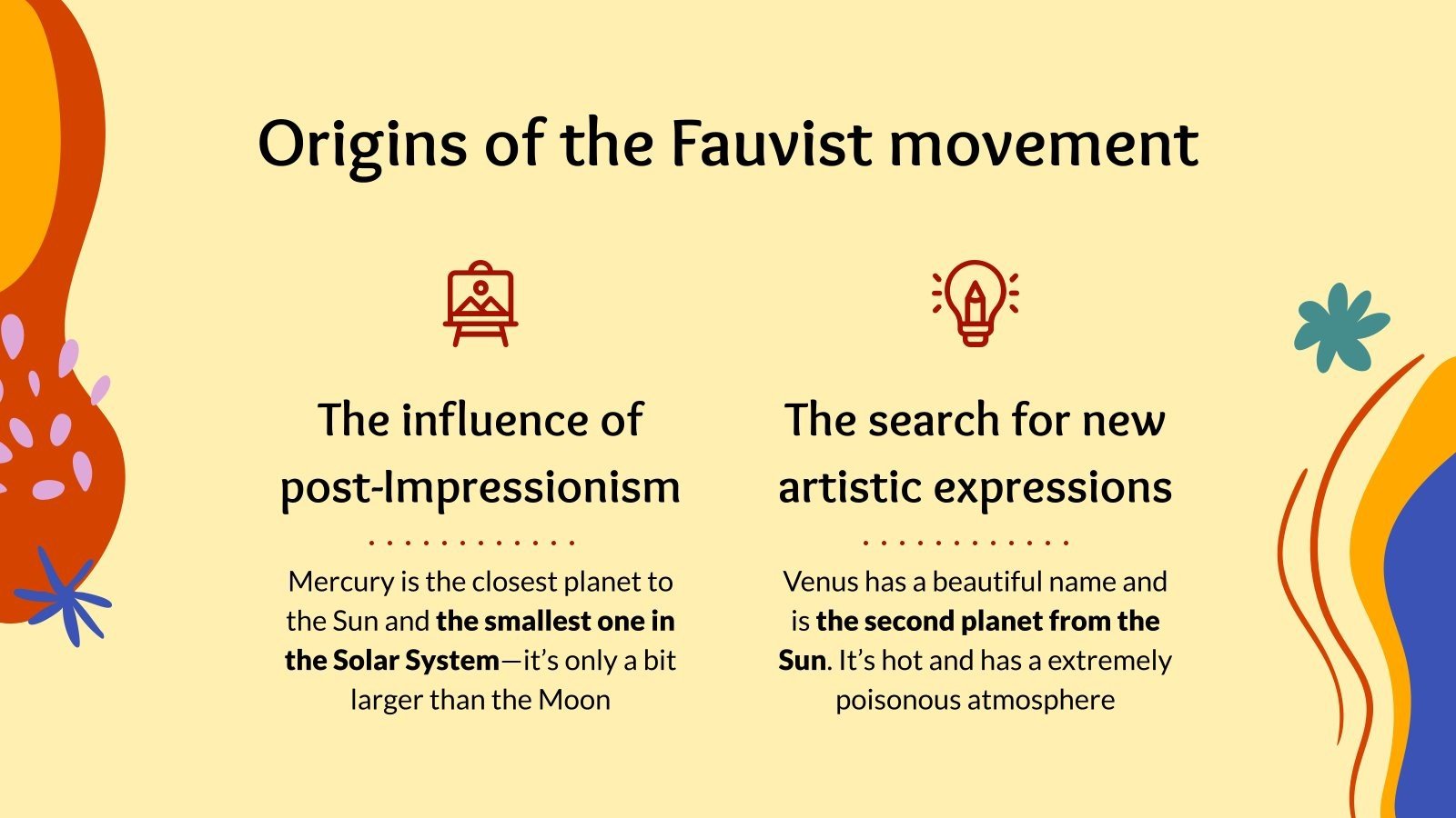 Art Subject for High School: Fauvism | Google Slides & PPT