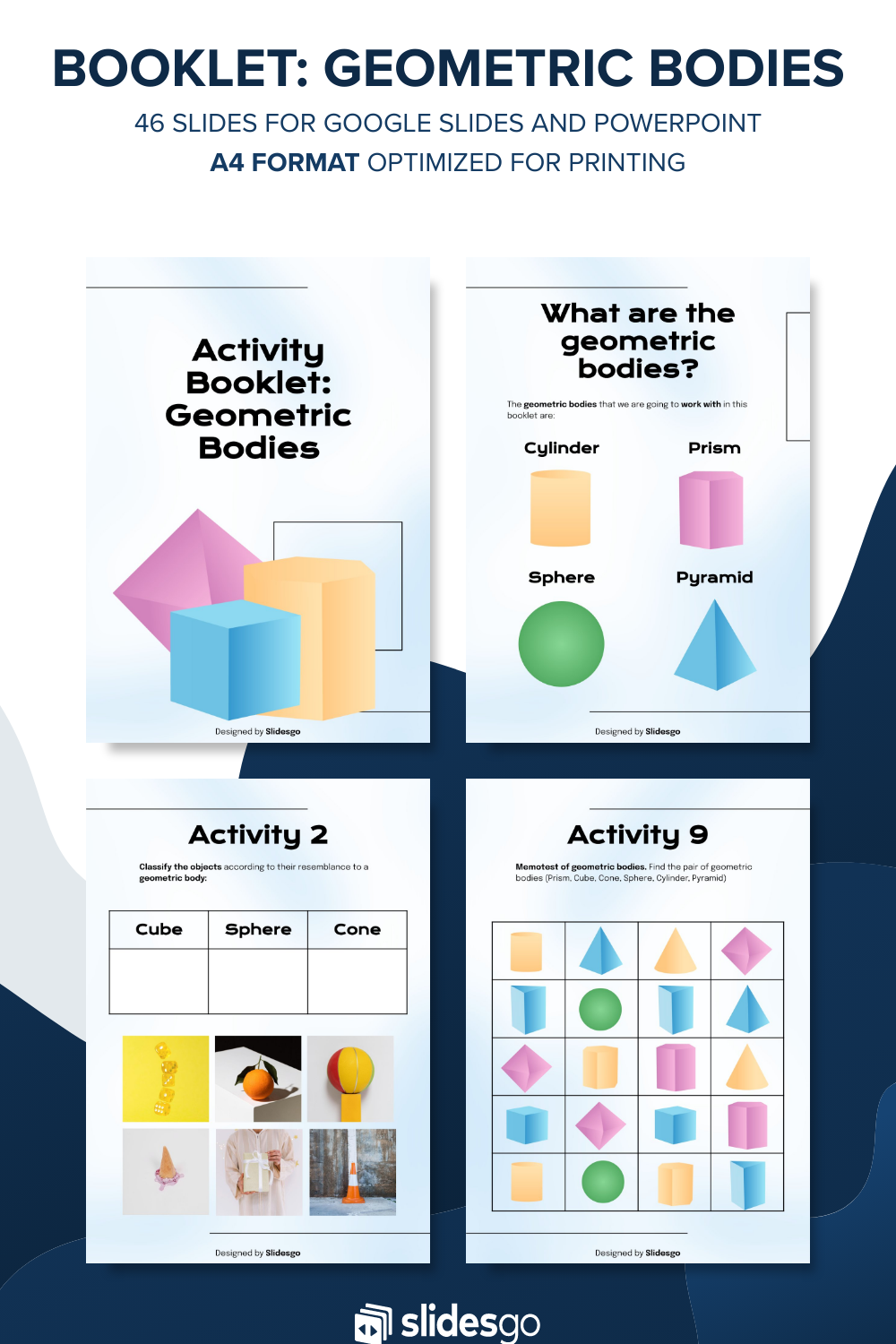 Activity Booklet: Geometric Bodies | Google Slides & PPT