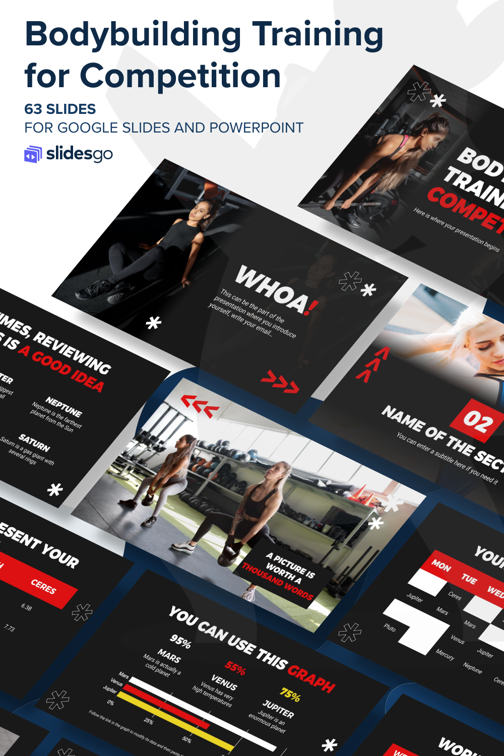 Bodybuilding Training for Competition | Google Slides & PPT