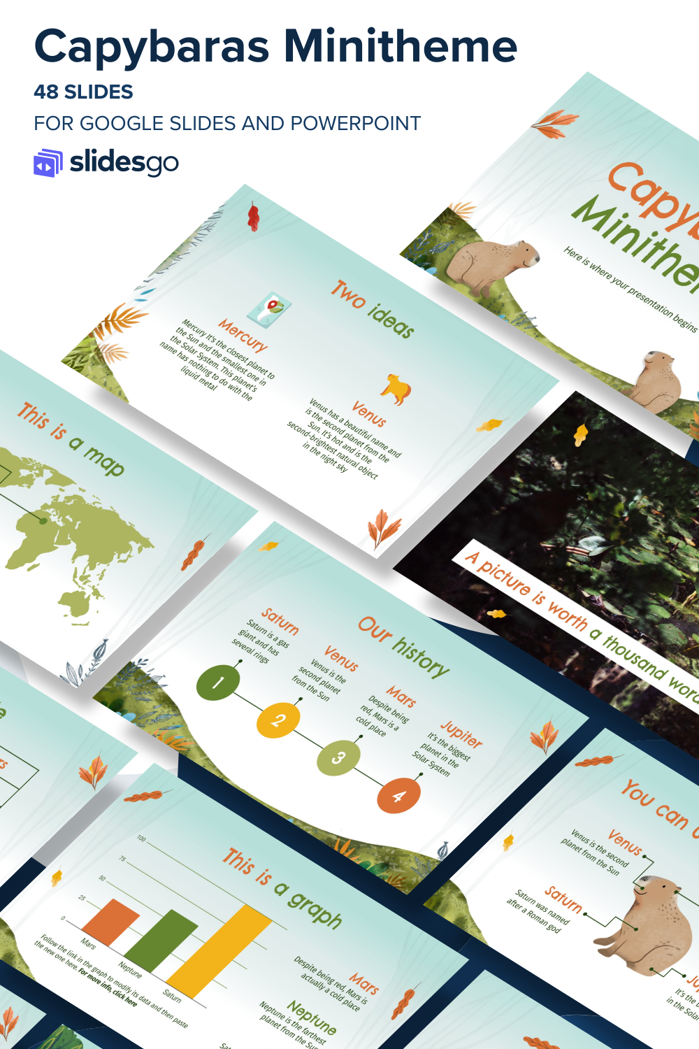 Capybaras Minitheme | Google Slides & PowerPoint