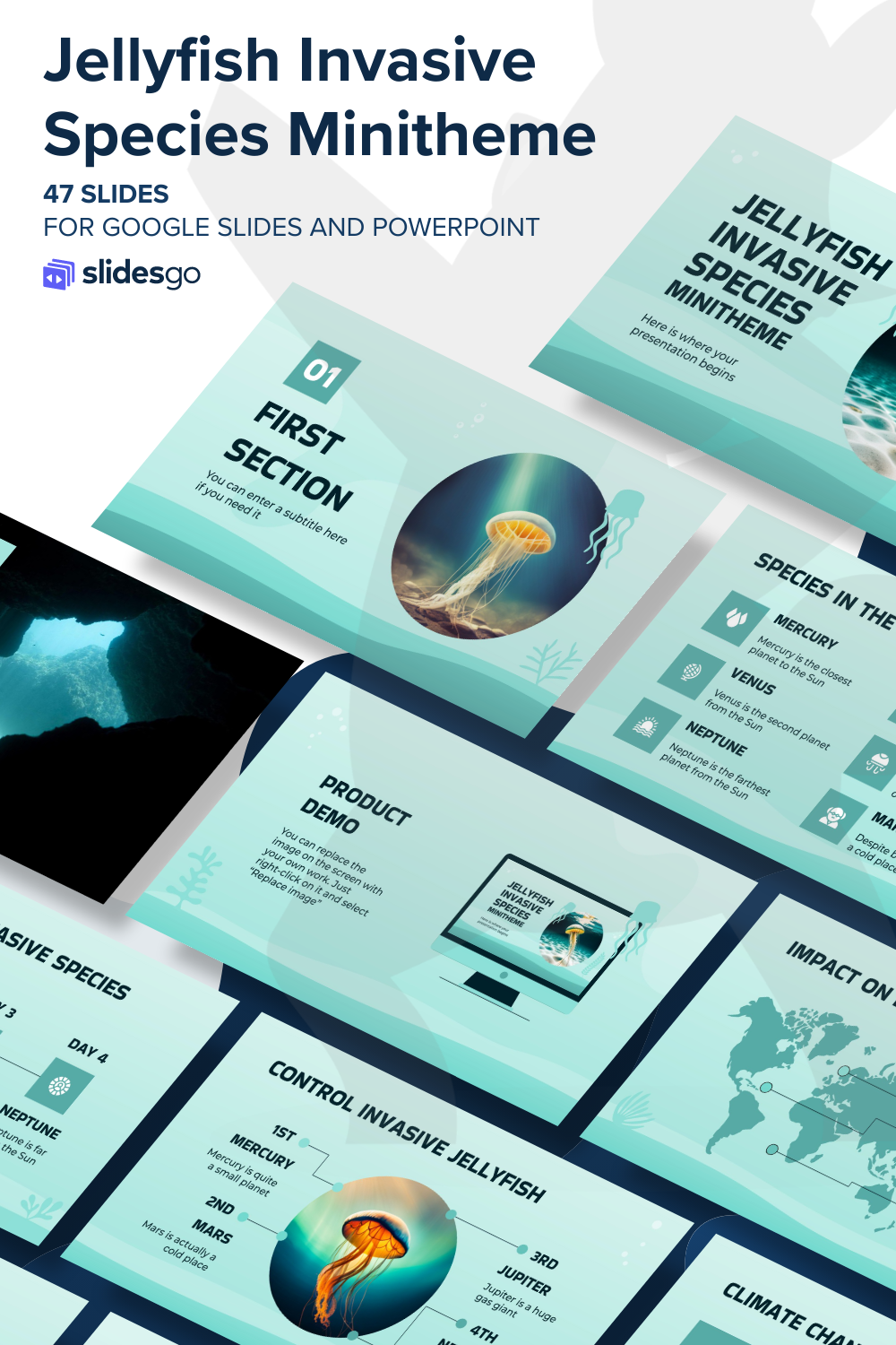 Jellyfish Invasive Species Minitheme | Google Slides & PPT