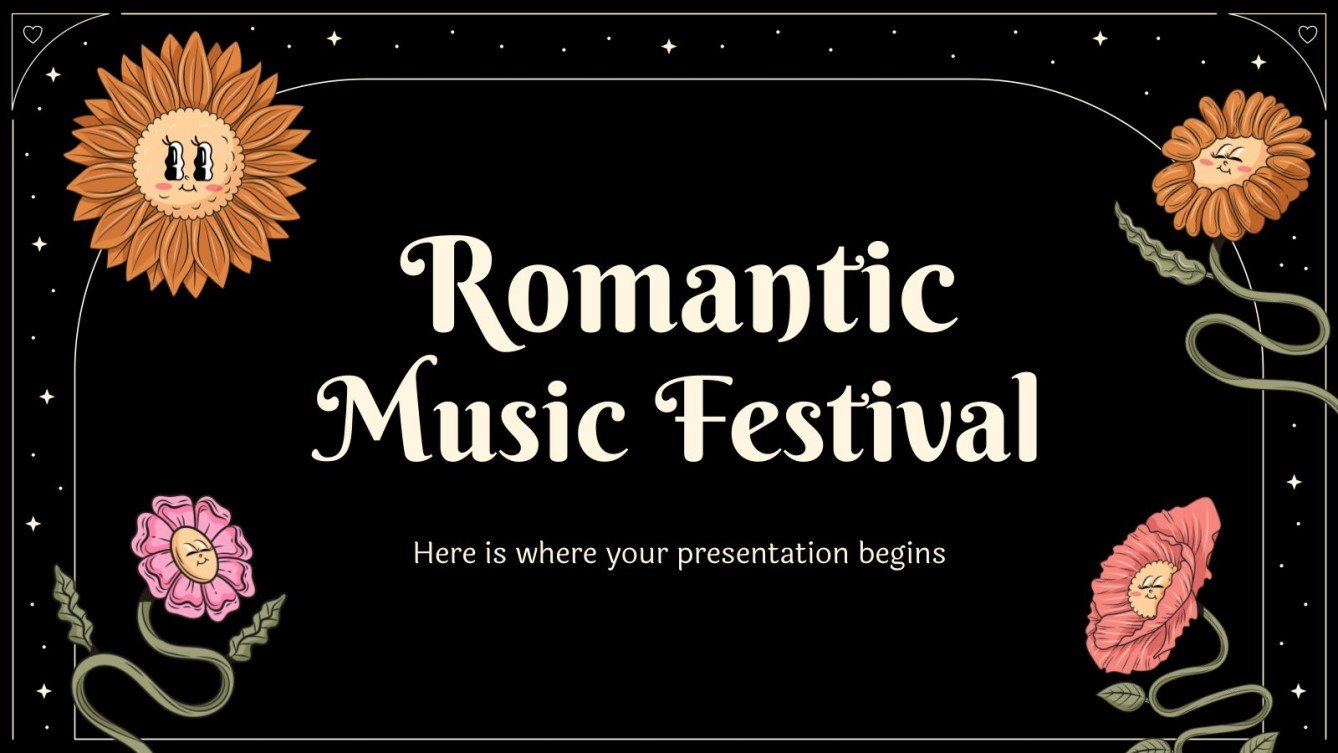Romantic Music Festival | Google Slides & PowerPoint