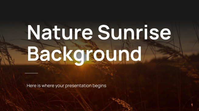 Nature Sunrise Background | Google Slides & PowerPoint