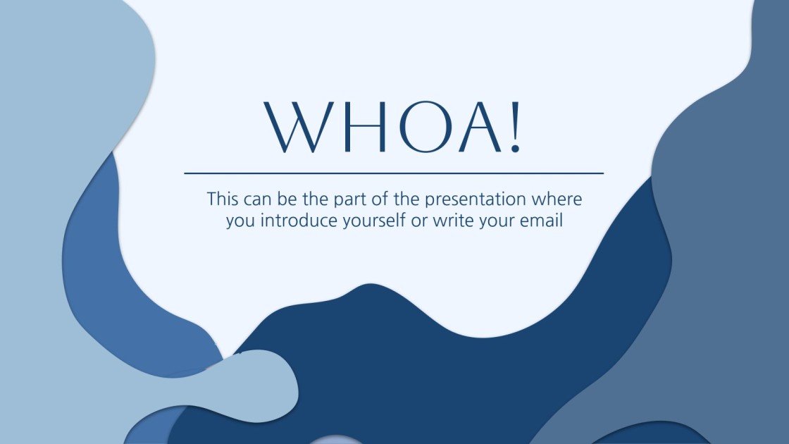 Watery Blue Shapes Theme | Google Slides & PowerPoint