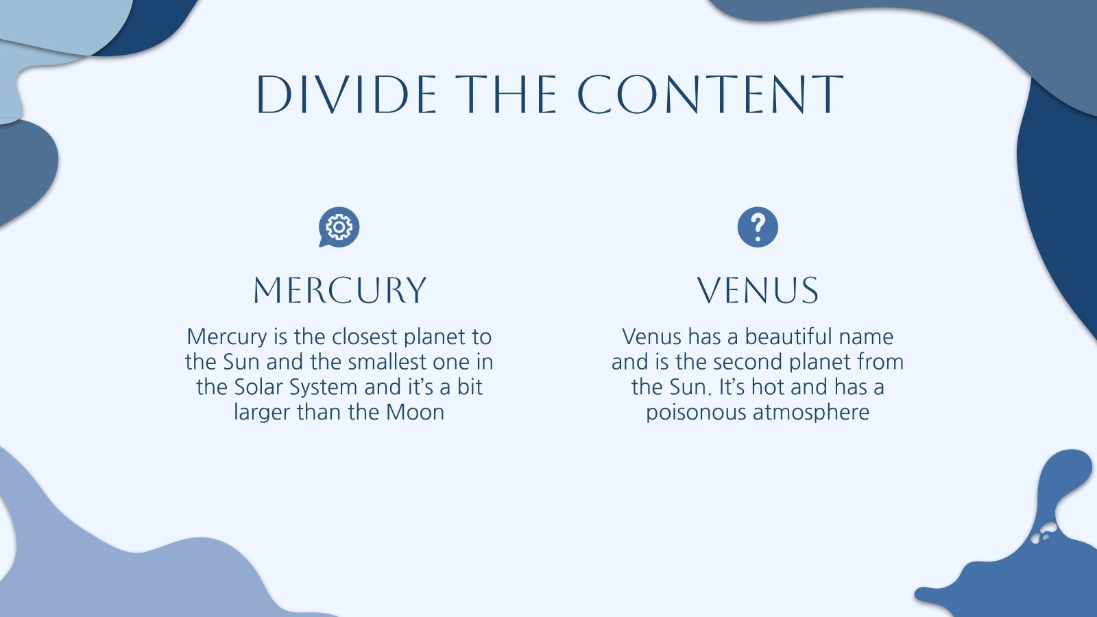 Watery Blue Shapes Theme | Google Slides & PowerPoint