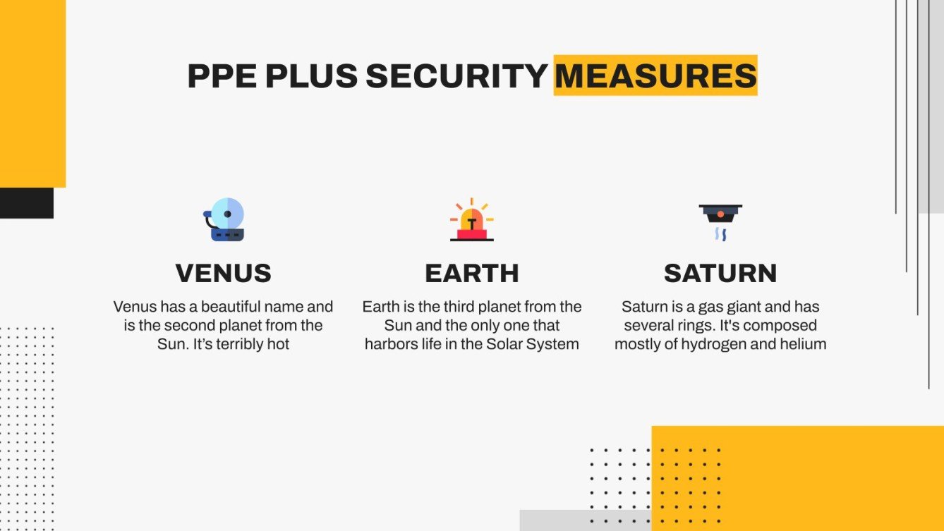 Personal Protective Equipment (PPE) at Work | Google Slides