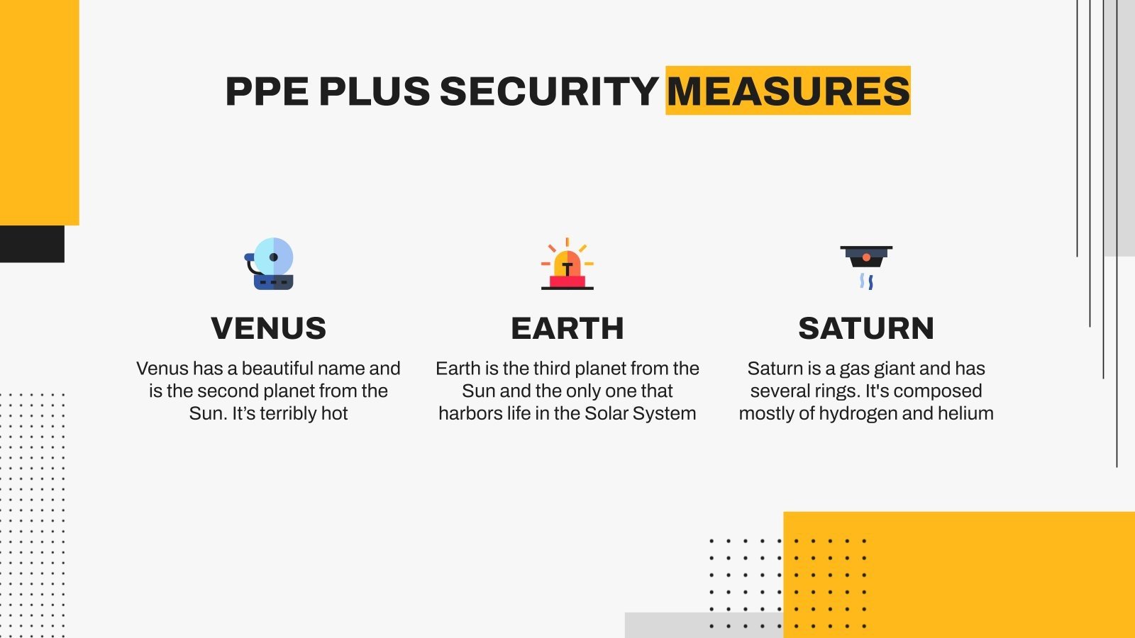 Personal Protective Equipment (PPE) at Work | Google Slides