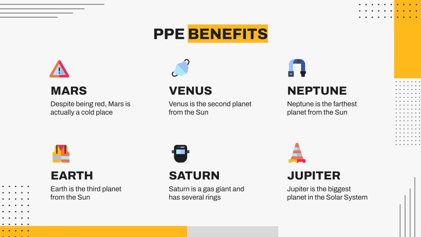 Personal Protective Equipment (PPE) at Work | Google Slides
