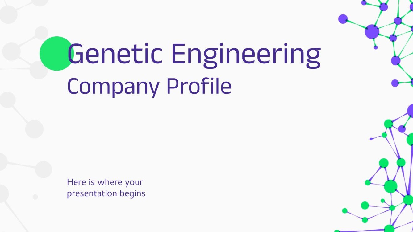 Genetic Engineering Company Profile | Google Slides & PPT