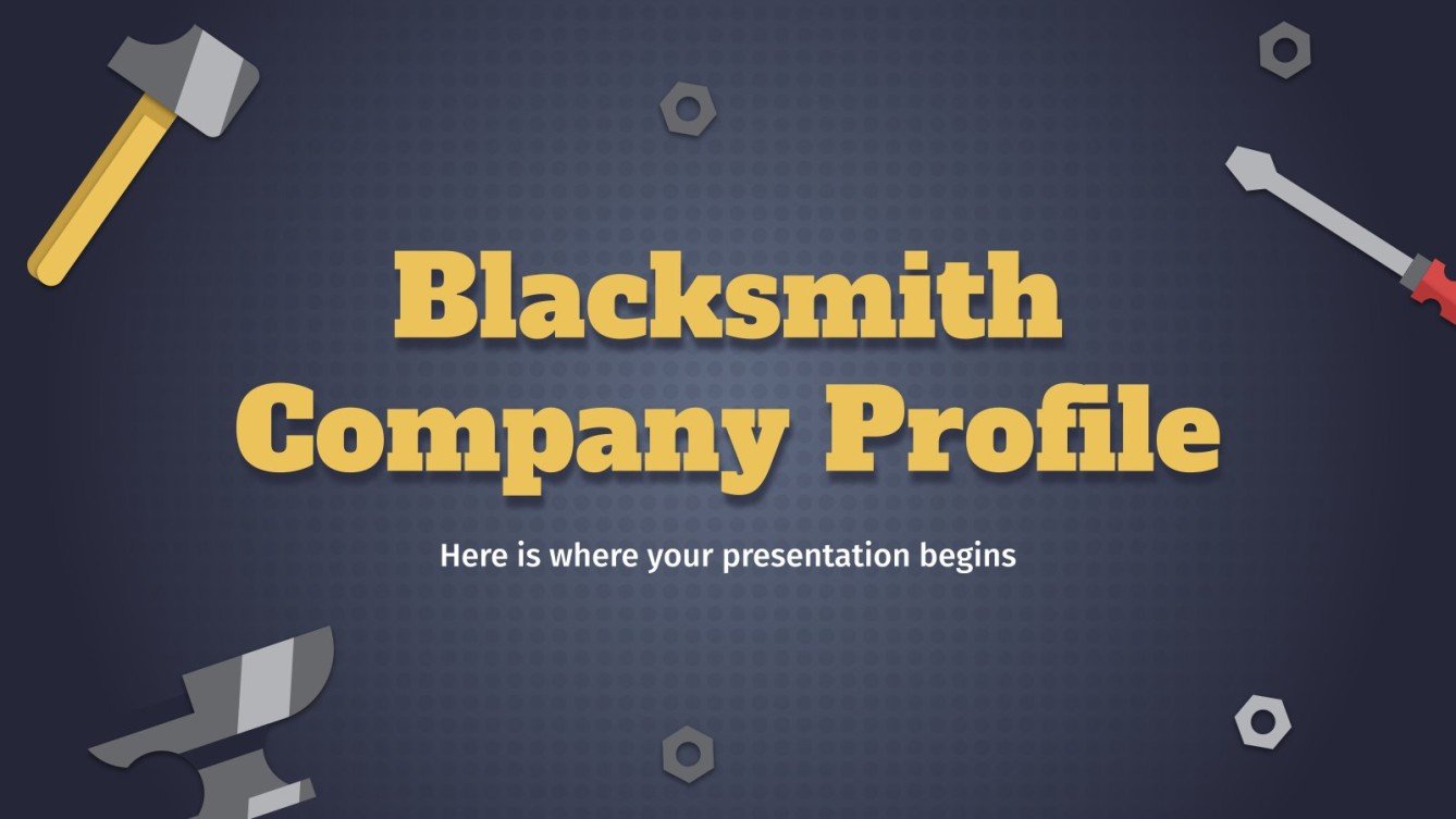 Blacksmith Company Profile | Google Slides & PPT