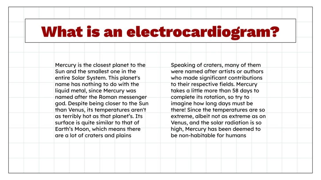 How to Read an Electrocardiogram (EKG) | Google Slides