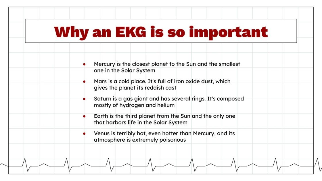 How to Read an Electrocardiogram (EKG) | Google Slides