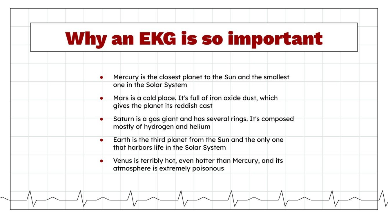 How to Read an Electrocardiogram (EKG) | Google Slides