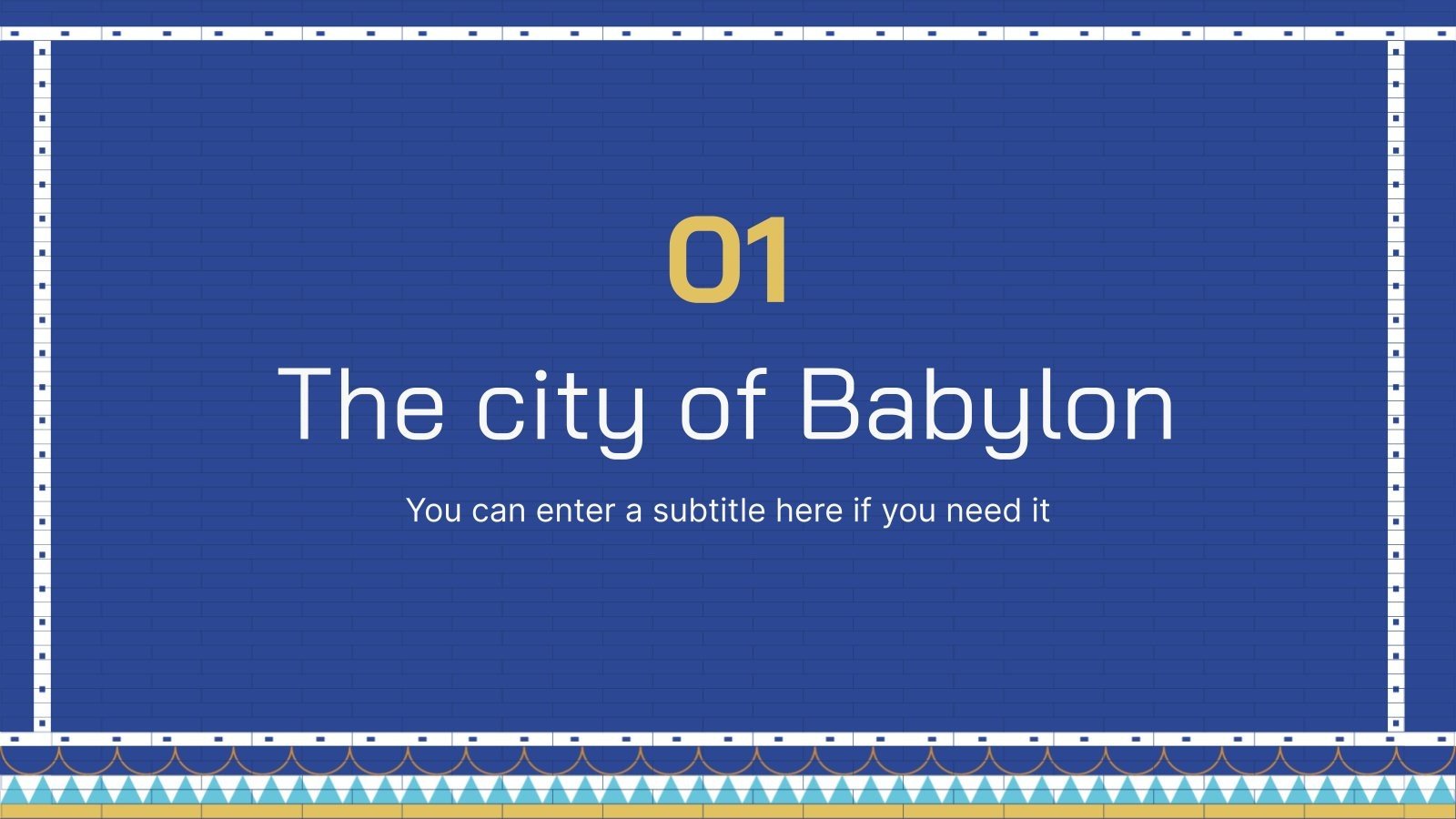 Ancient City of Babylon | Google Slides & PowerPoint