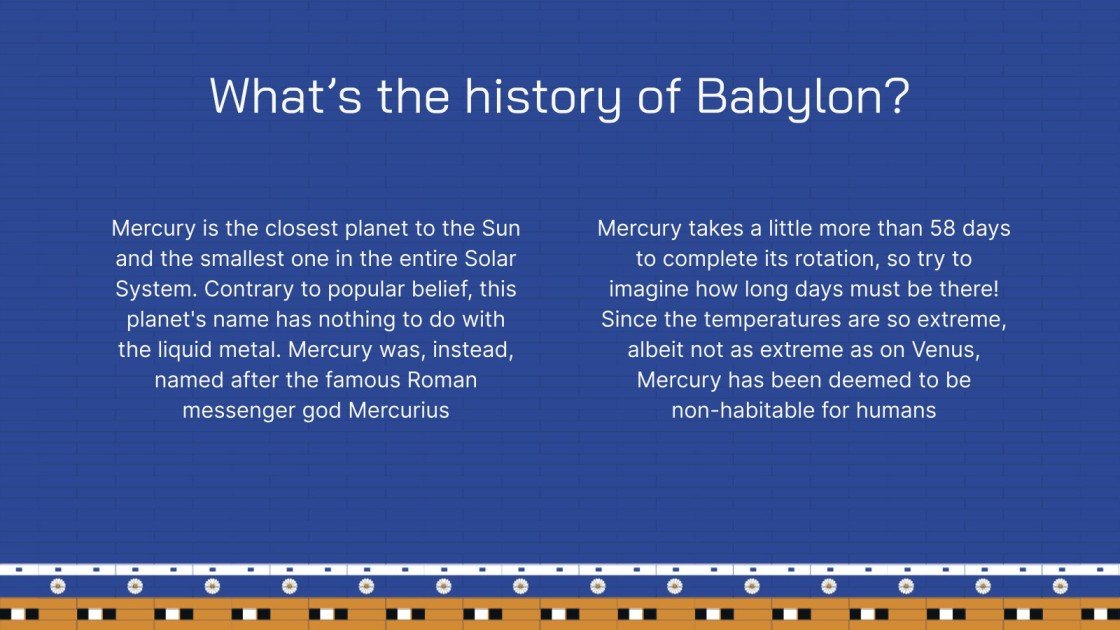 Ancient City of Babylon | Google Slides & PowerPoint