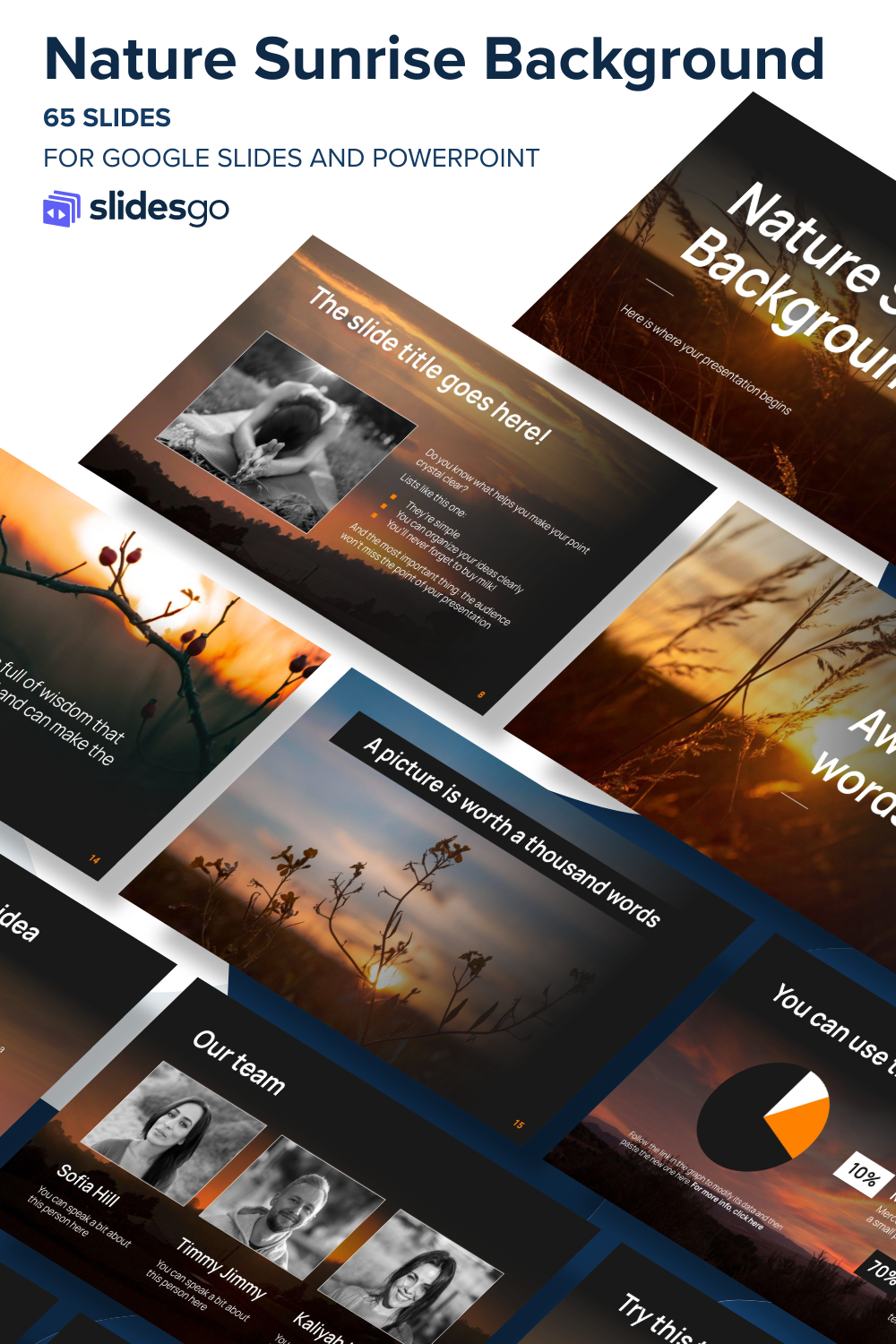 Nature Sunrise Background | Google Slides & PowerPoint