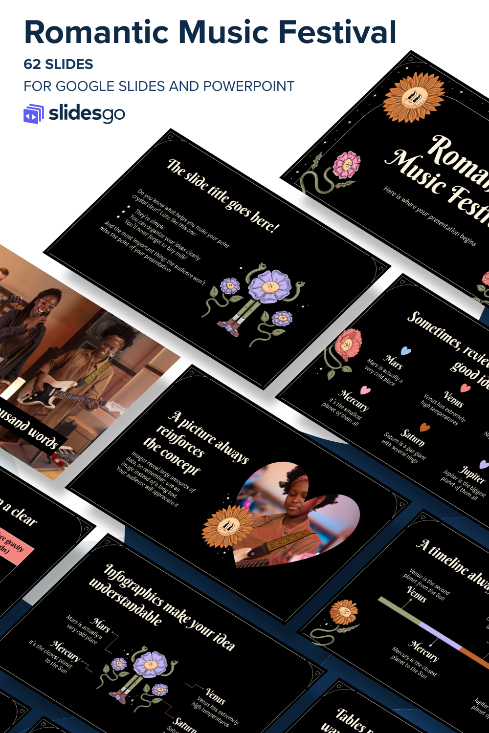 Romantic Music Festival | Google Slides & PowerPoint