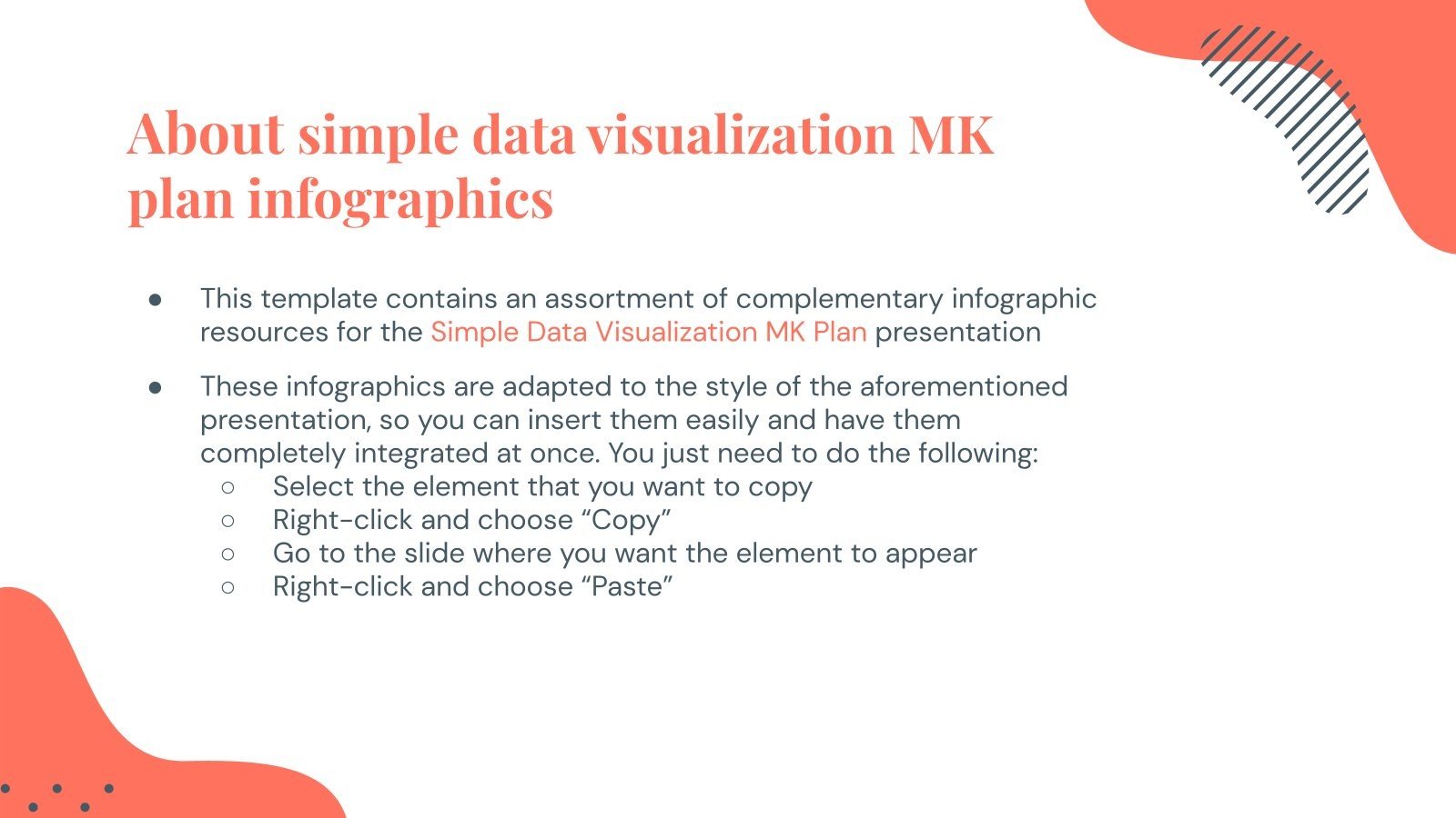 Simple Data Visualization MK Plan Infographics