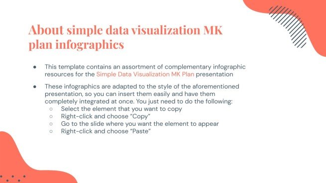 Simple Data Visualization MK Plan Infographics