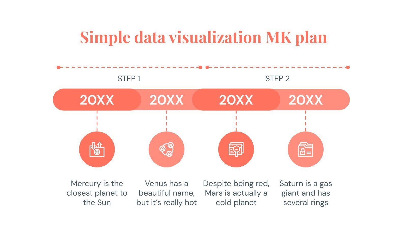 Simple Data Visualization MK Plan Infographics