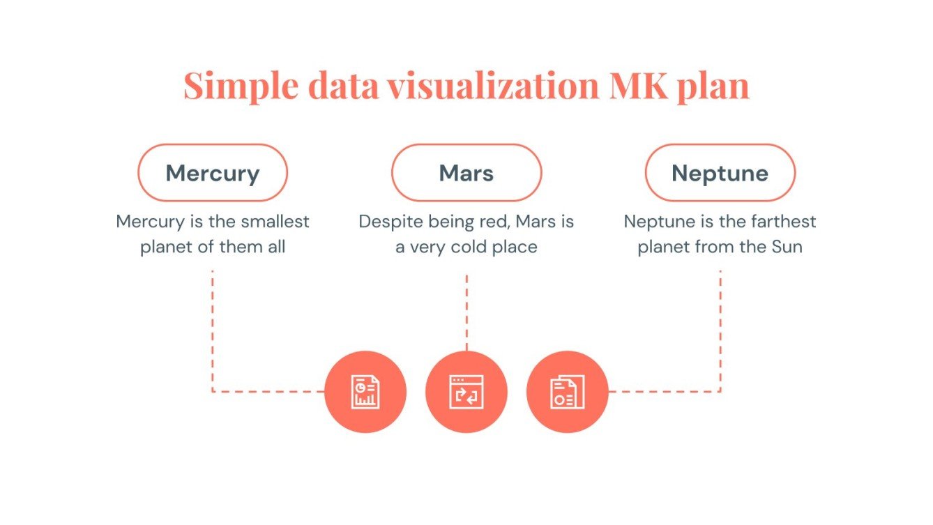 Simple Data Visualization MK Plan Infographics