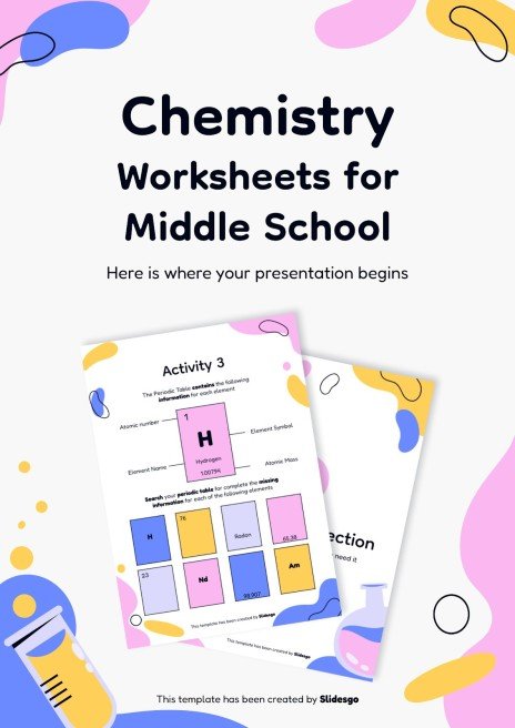 Chemistry Worksheets for Middle School | Google Slides