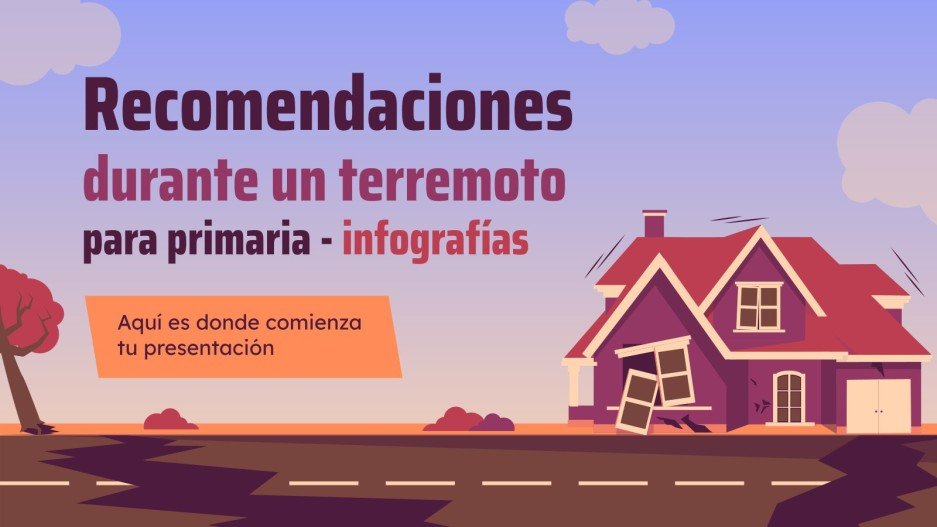 Plantillas gratis sobre terremotos para Google Slides y PPT