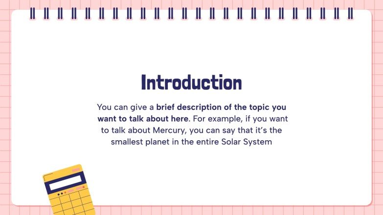 Math Grid Notebook for High School | Google Slides & PPT