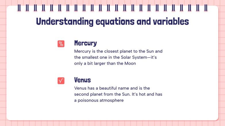 Math Grid Notebook for High School | Google Slides & PPT