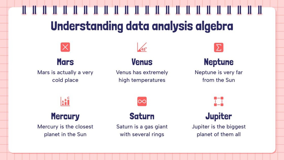 Math Grid Notebook for High School | Google Slides & PPT