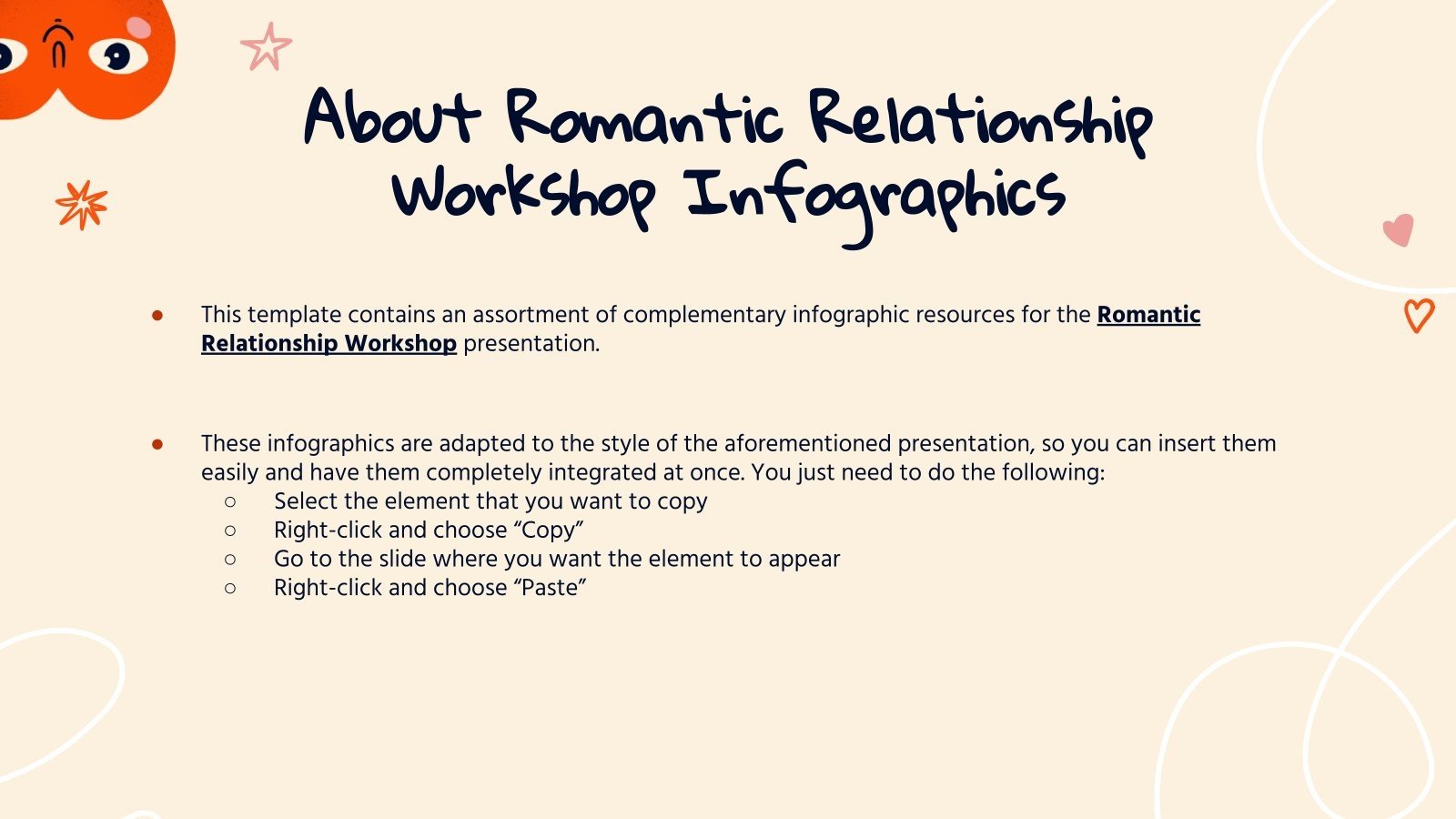 Romantic Relationship Workshop Infographics