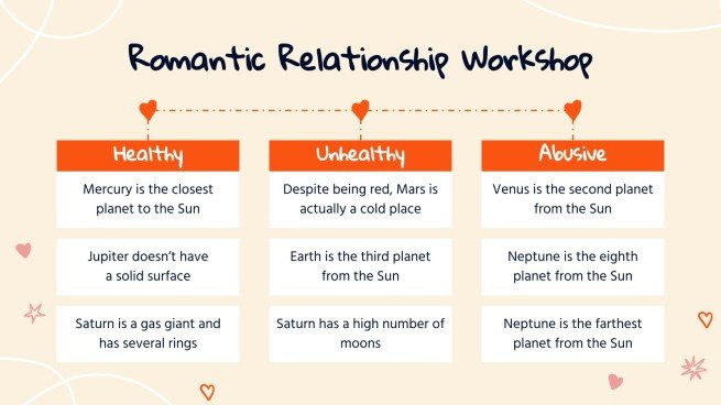 Romantic Relationship Workshop Infographics