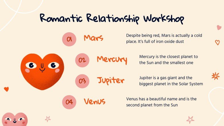 Romantic Relationship Workshop Infographics