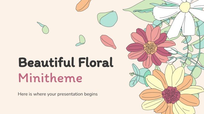 Beautiful Floral Minitheme | Google Slides & PowerPoint