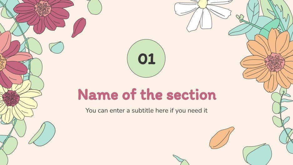 Beautiful Floral Minitheme | Google Slides & PowerPoint