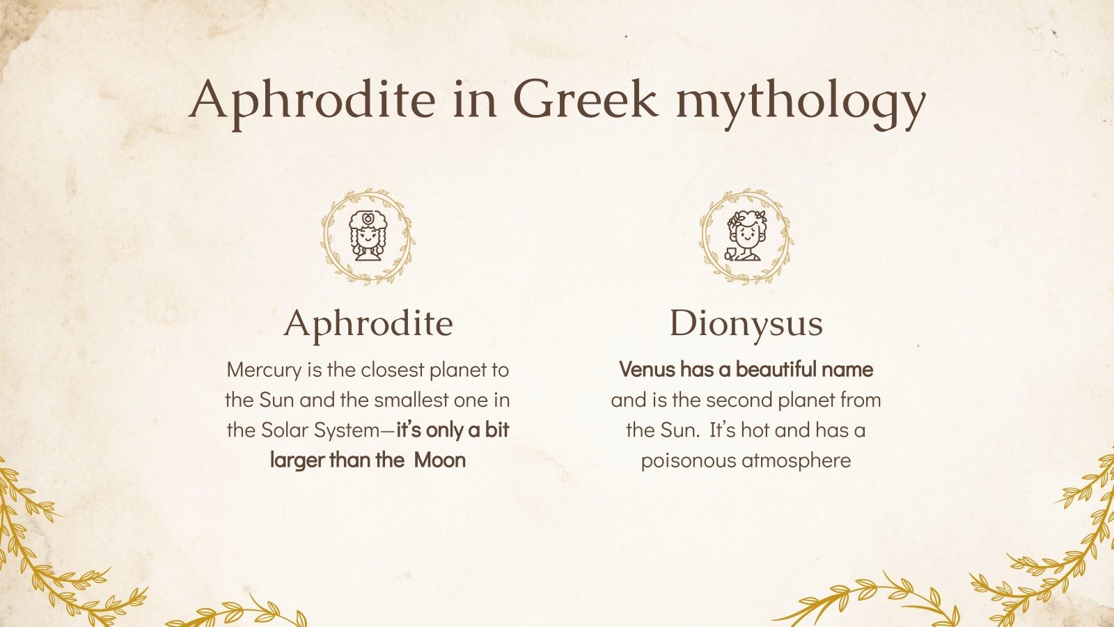 Diosa de la Antigua Grecia: Afrodita | Google Slides y PPT