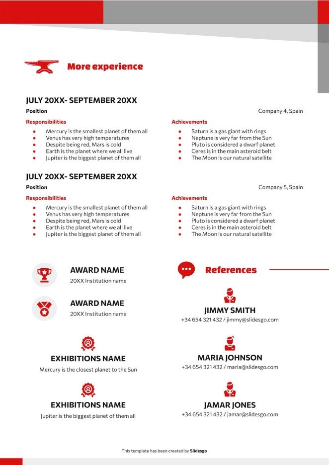 Master Blacksmith CV | Google Slides & PowerPoint