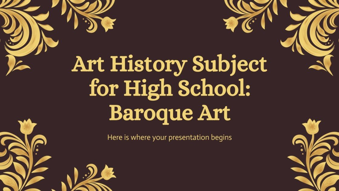 Art History for High School: Baroque Art | Google Slides