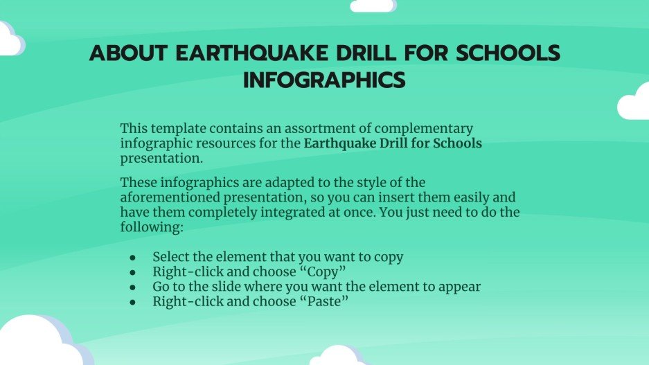 Earthquake Drill for Schools Infographics | Google Slides