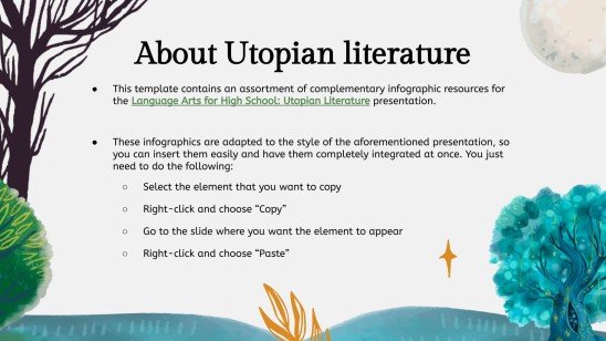 Utopian Literature Infographics | Google Slides & PPT