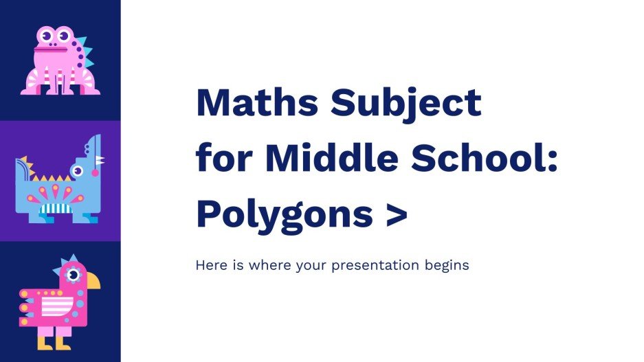 Maths for Middle School: Polygons | Google Slides & PPT