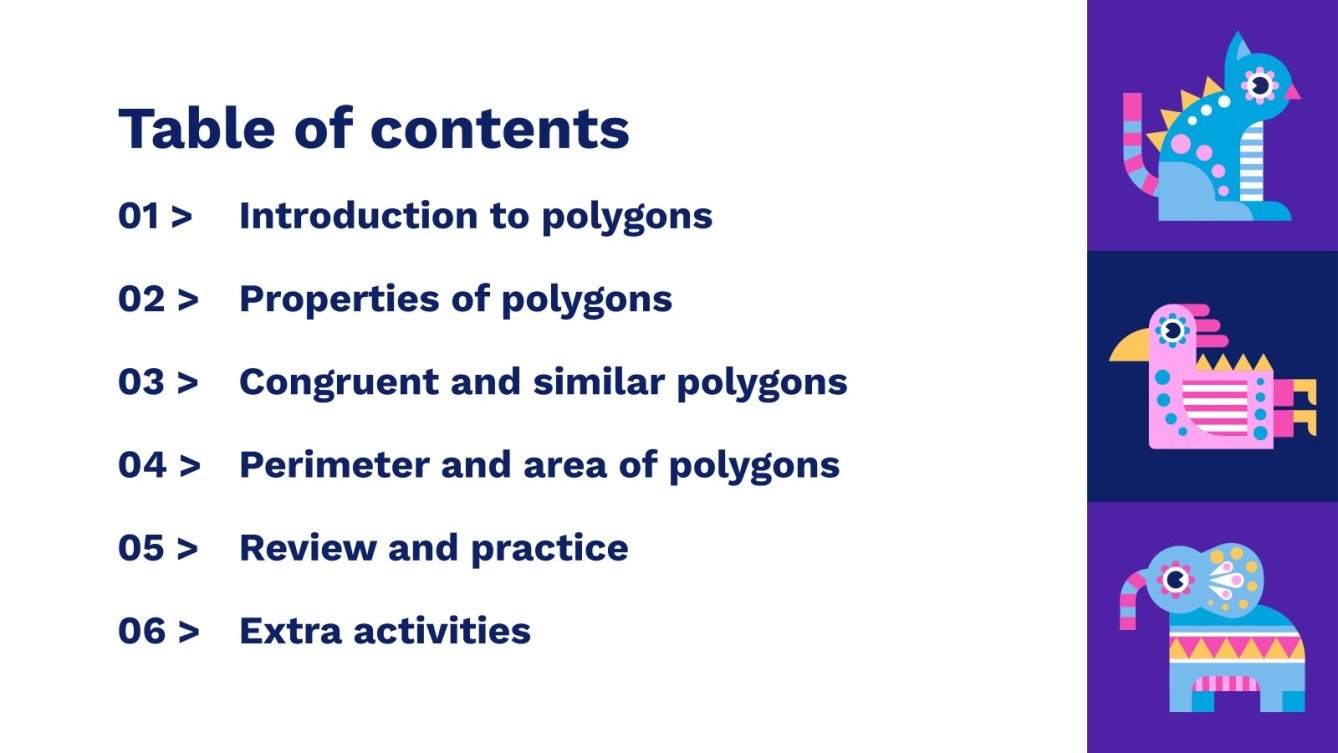Maths for Middle School: Polygons | Google Slides & PPT