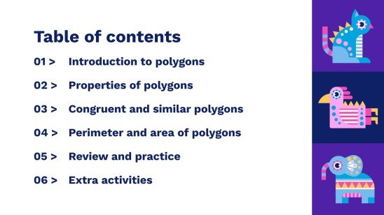 Maths for Middle School: Polygons | Google Slides & PPT