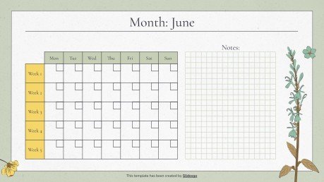 June Planner | Google Slides & PPT