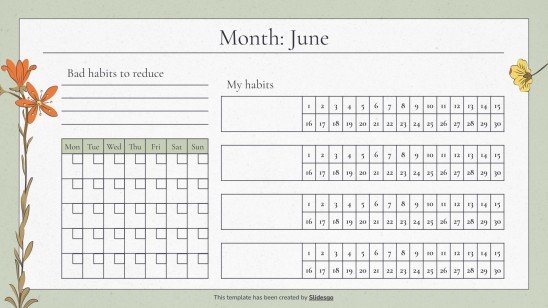 June Planner | Google Slides & PPT