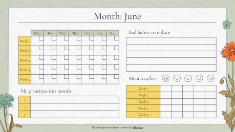 June Planner | Google Slides & PPT