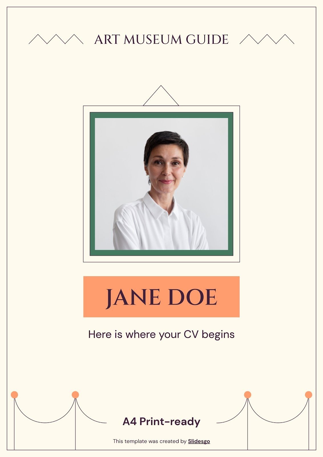 Art Museum Guide CV | Google Slides & PowerPoint