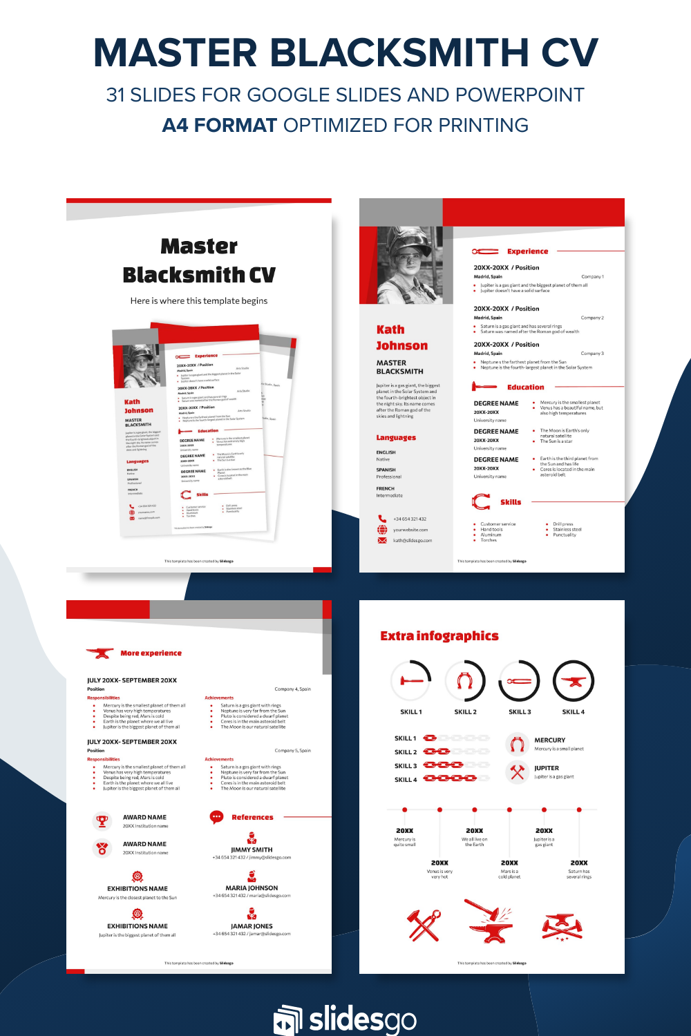 Master Blacksmith CV | Google Slides & PowerPoint